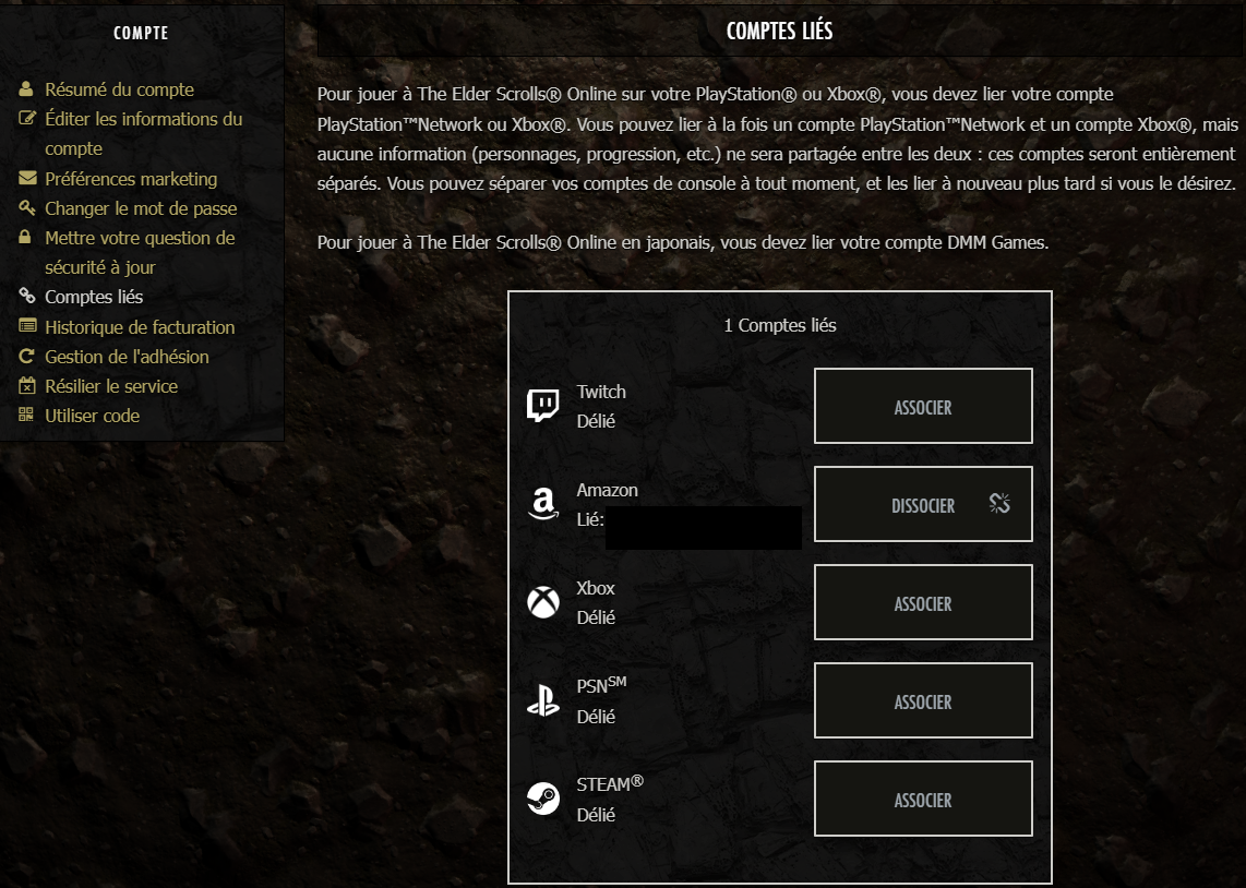 Comment lier mon compte ESO à Twitch ? - Support | The Elder Scrolls Online