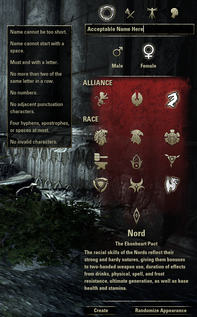 Are there any limitations on the characters that can be used in account ...