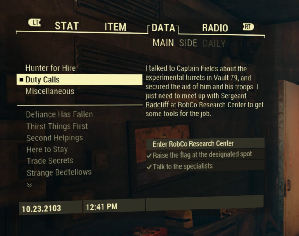 "Duty Calls" - Quest - Fallout 76 - Bethesda Support