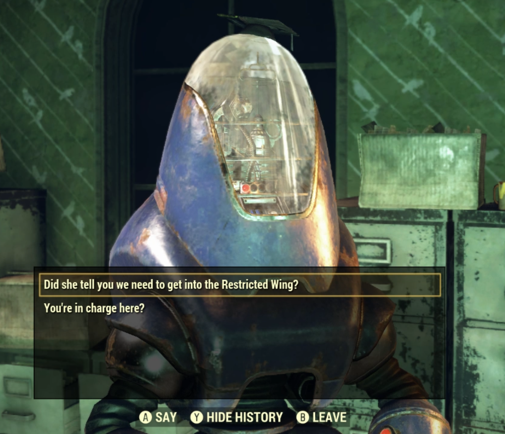 "Overseer, Overseen" - Quest - Fallout 76 - Bethesda Support