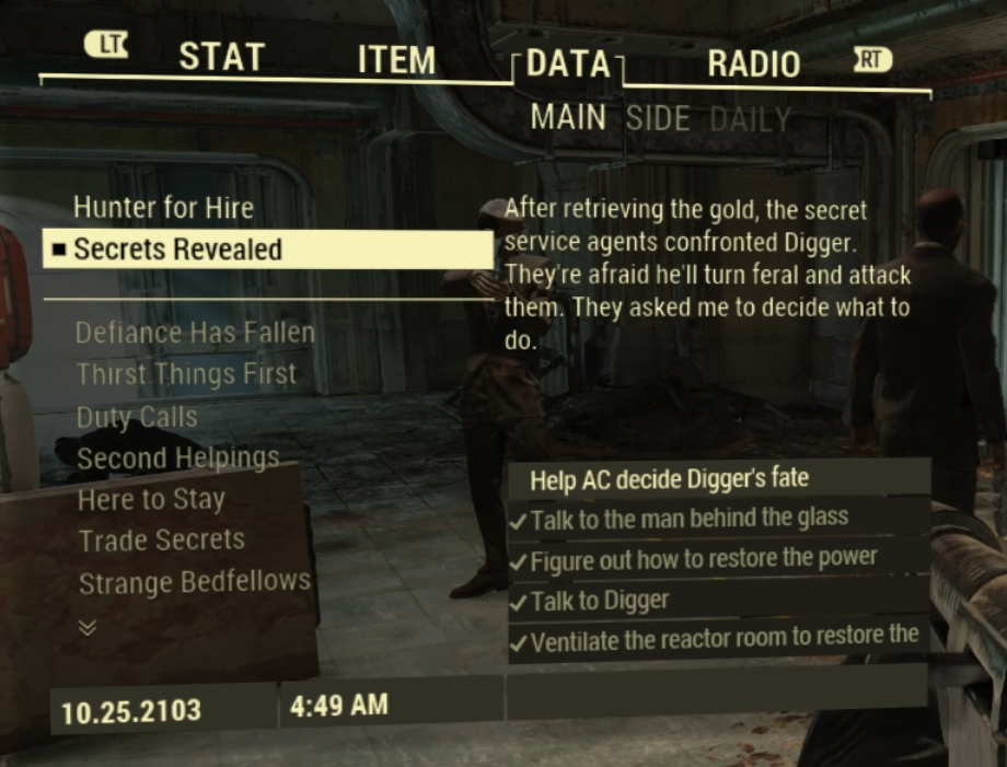 "Secrets Revealed" - Quest - Fallout 76 - Bethesda Support