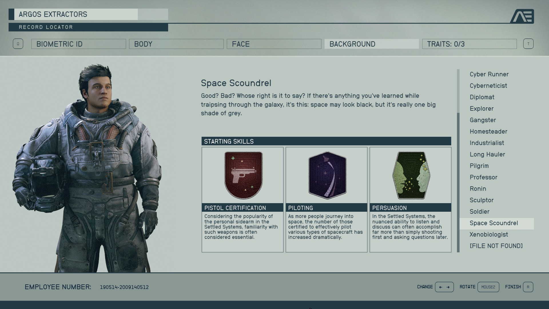 Character Creation - Starfield - Bethesda Support