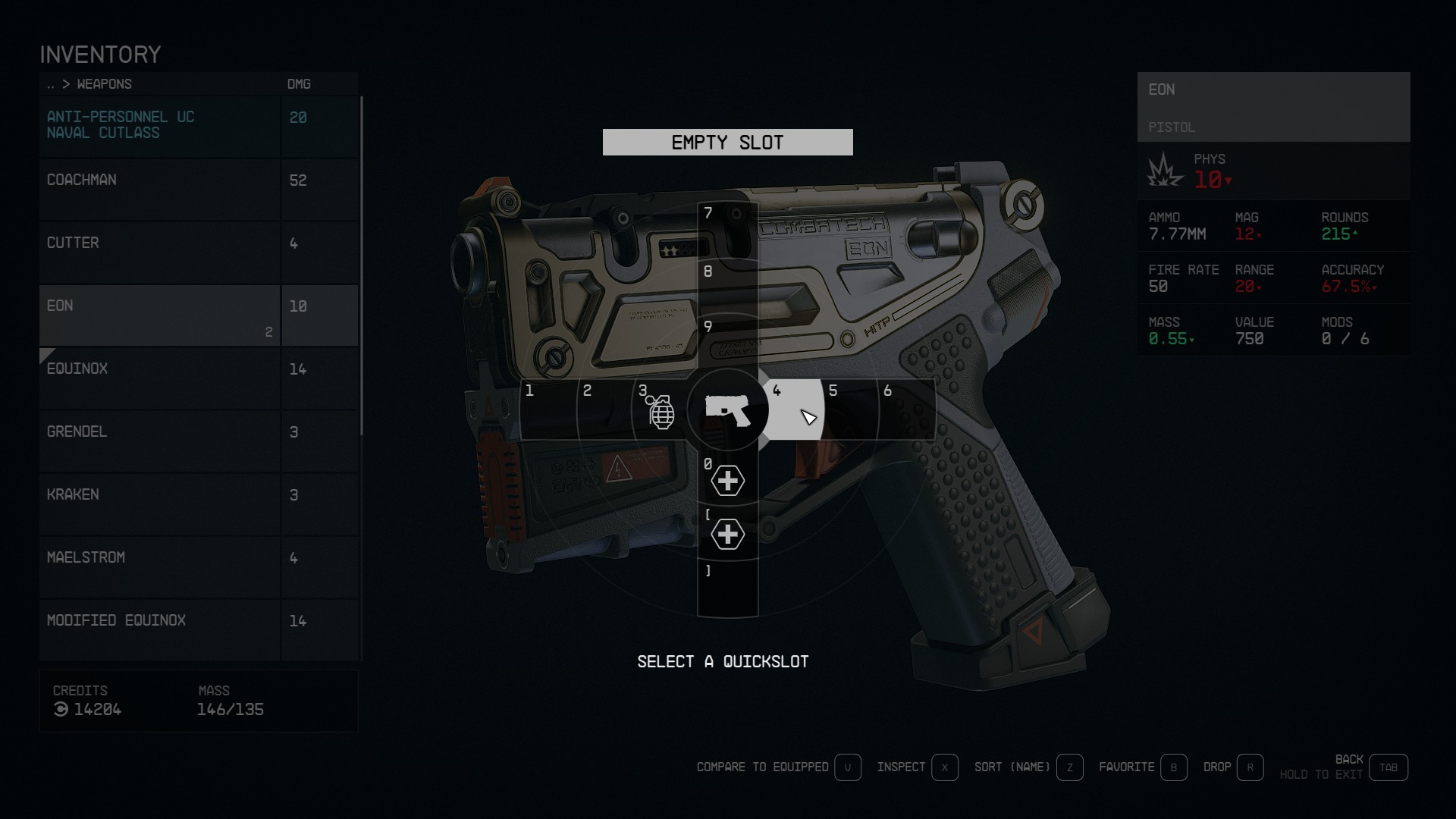 How to add items to my quickslots in Starfield? - Bethesda Support