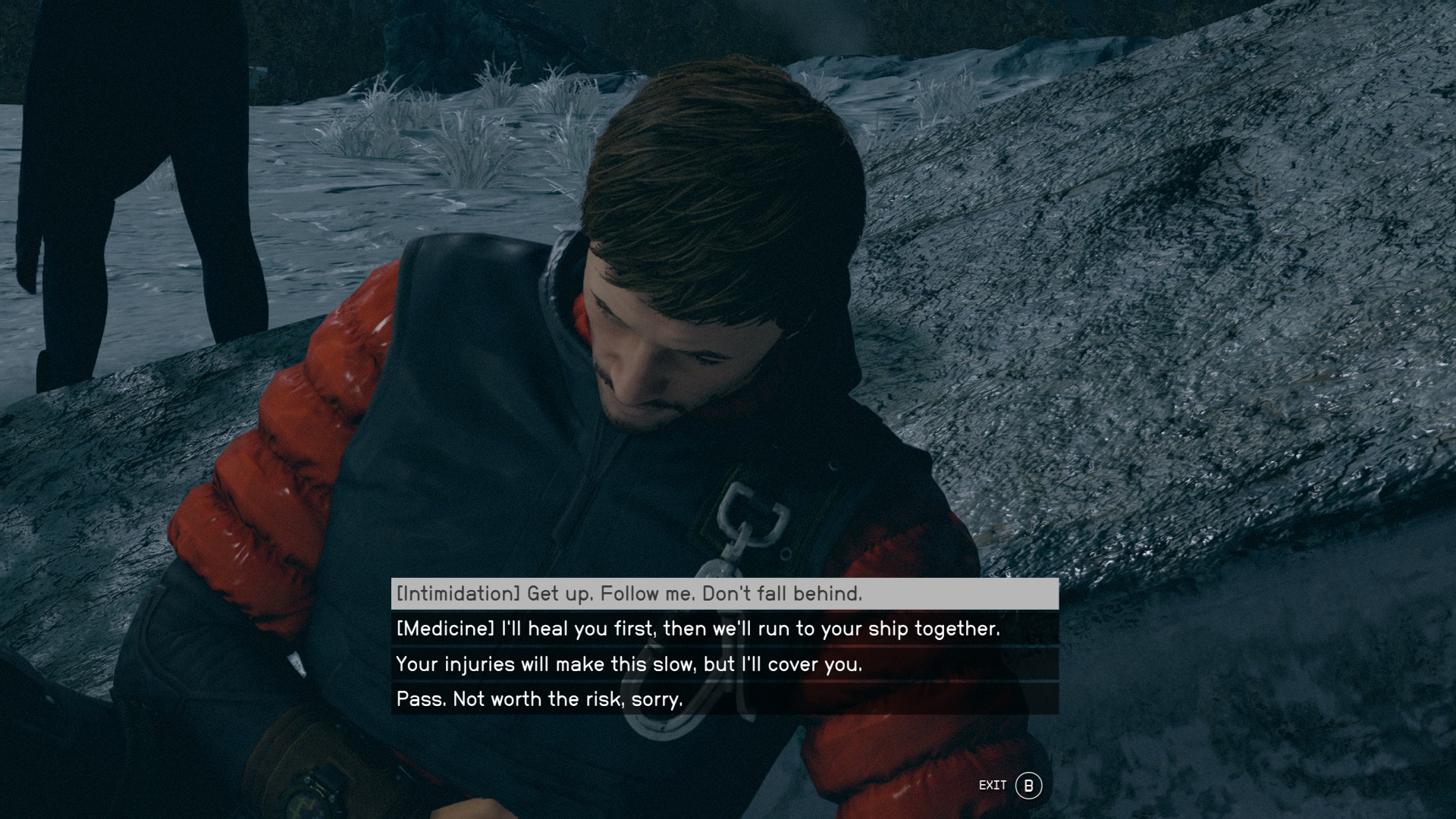 Intimidation - Conversation - Starfield - Bethesda Support