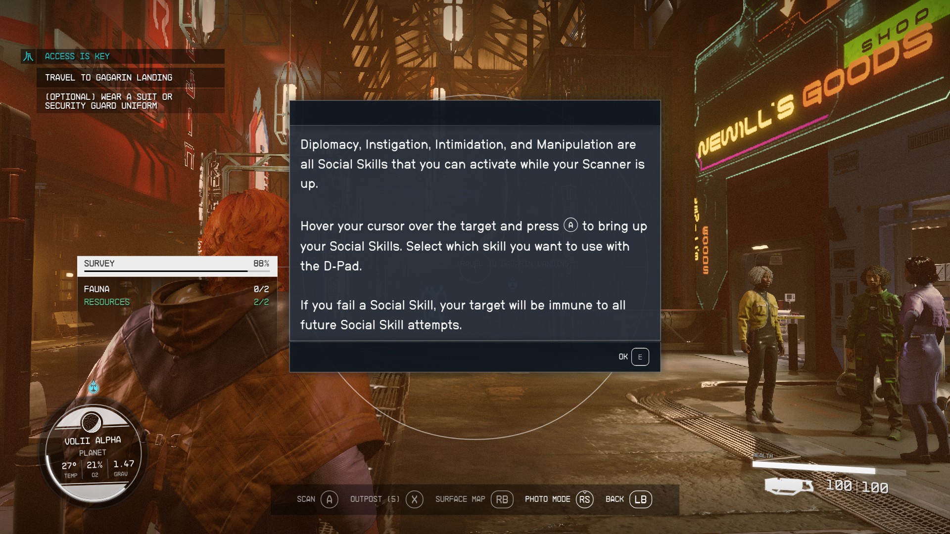 Intimidation - Conversation - Starfield - Bethesda Support