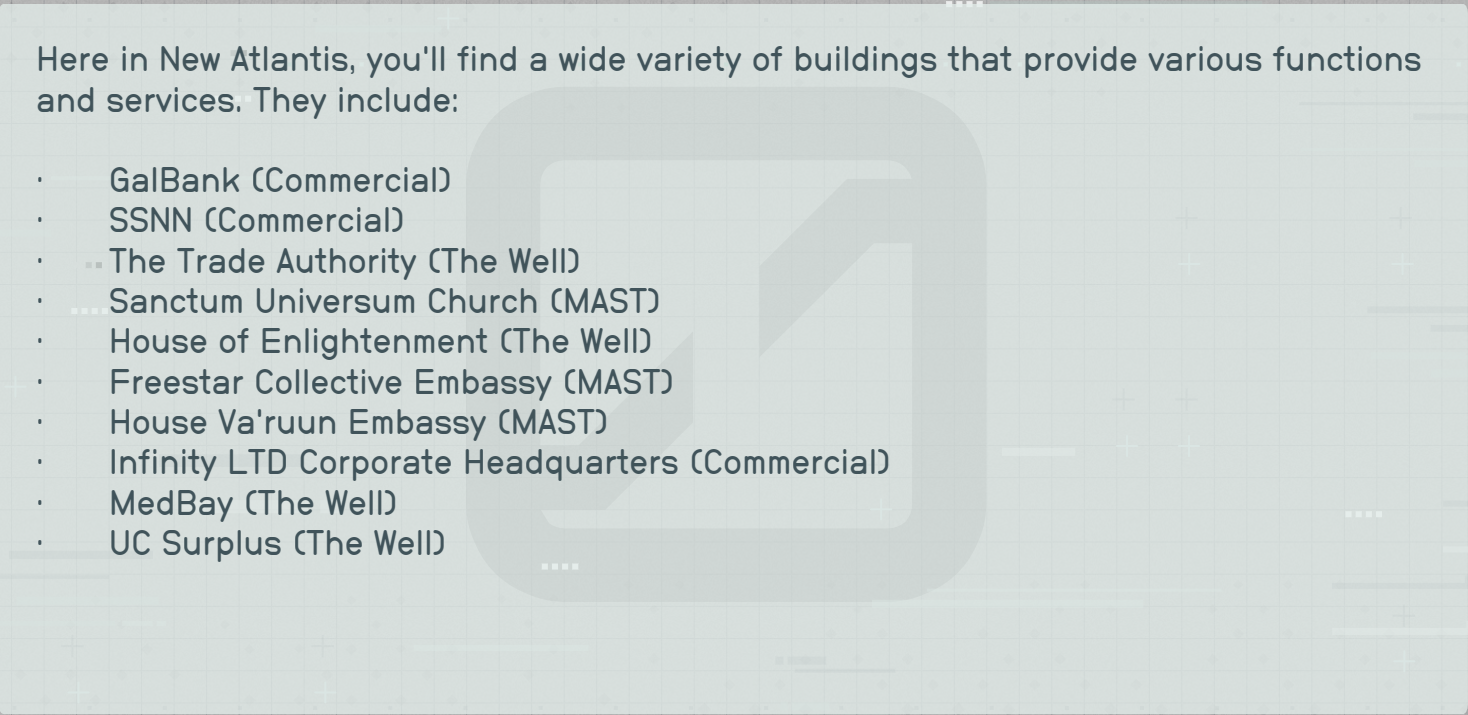 ニューアトランティス - 街 - Starfield - Bethesdaサポート