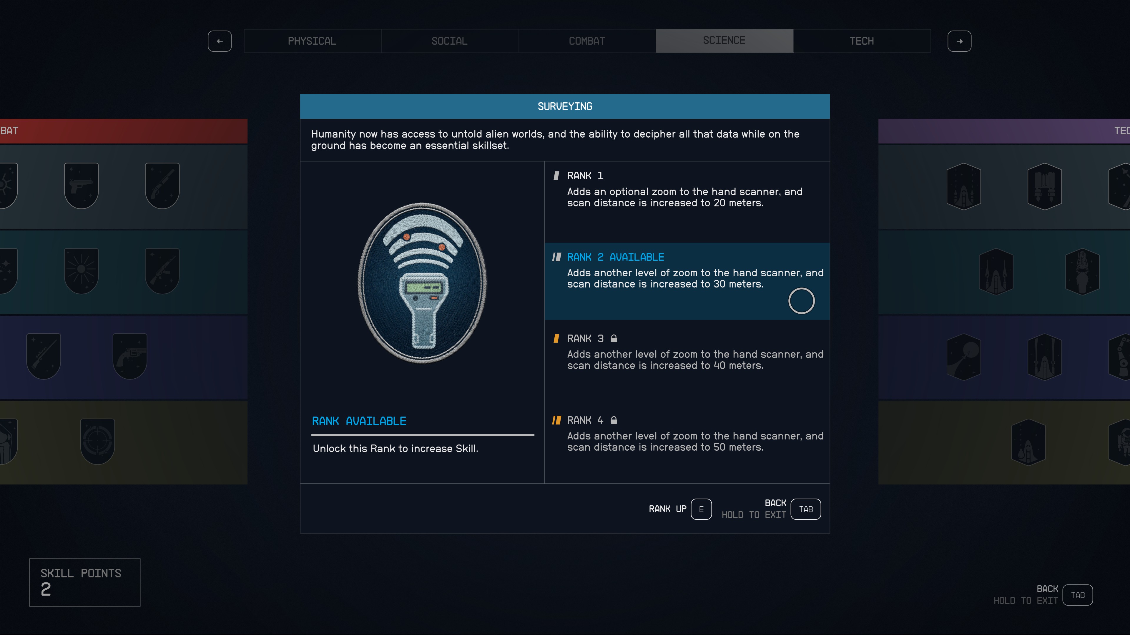 Scanner / Analyse - System - Starfield - Bethesda-Kundendienst